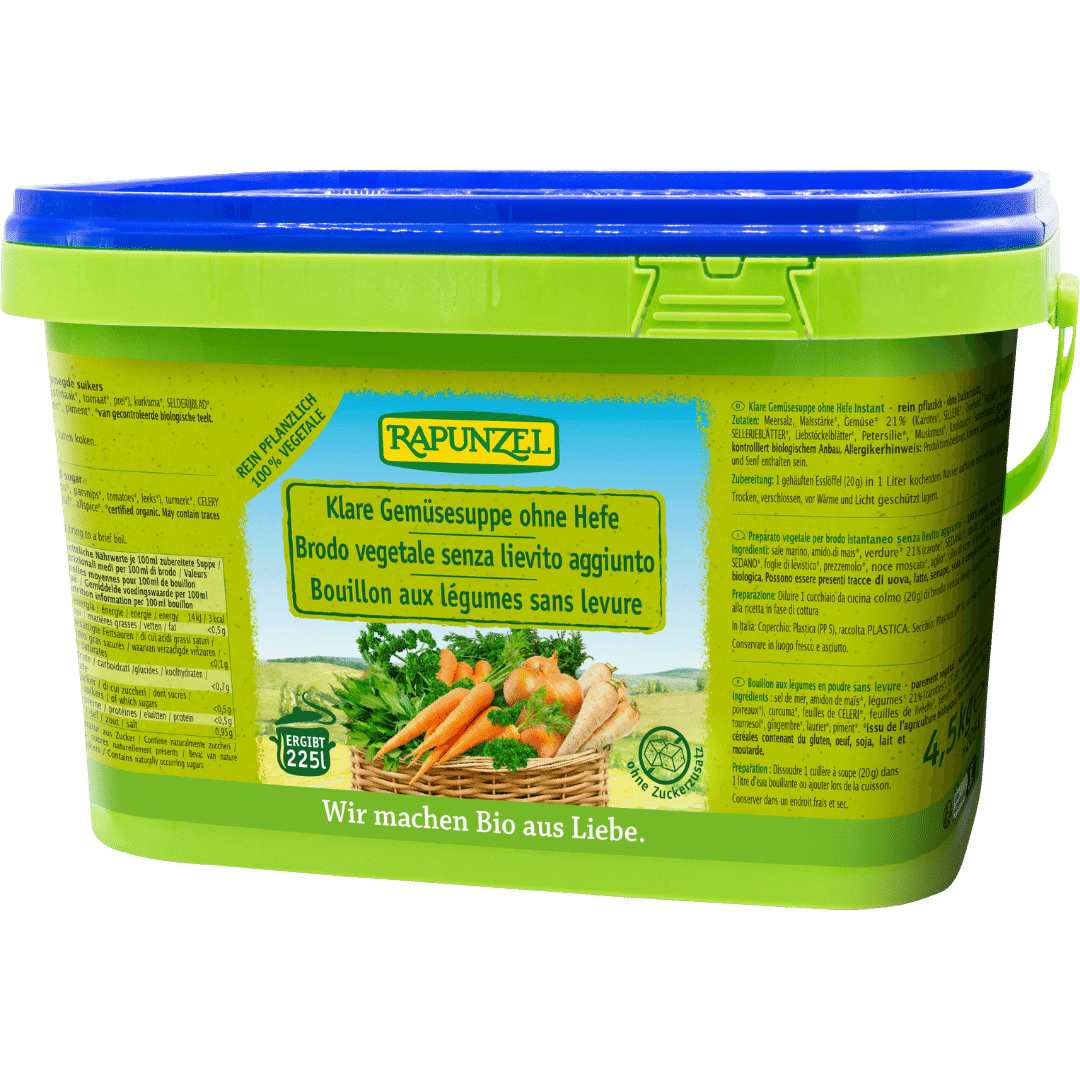 Bio Klare Gemüsesuppe, ohne Hefe von Rapunzel bei greenist.de