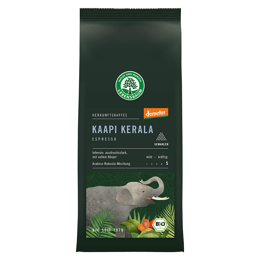 Økologisk Espresso Kaapi Kerala, malet - greenist.dk