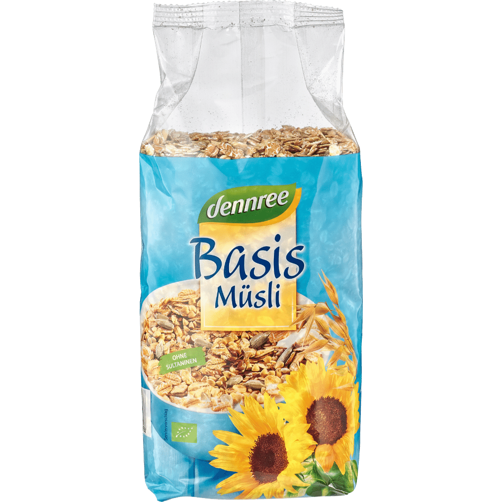 Bio Basis Müsli von dennree bei greenist.de