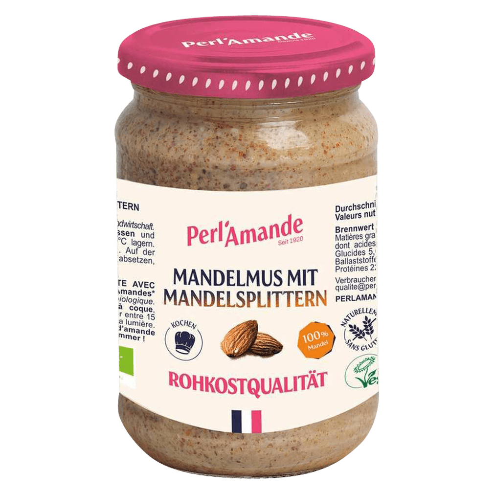 Perl'Amande Økologisk mandelmasse med mandelsplitter - greenist.dk